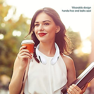 NC Portable Hanging Neck Sports Fan,Portable Neck Fans Can be Recharged, 5000 mAh Bladeless Neck Fan, Personal Neck Fan for Women and Men