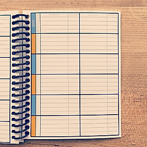 TrainRite Compact Fitness Journal - NO EXCUSES Black (An Exercise Log Book)