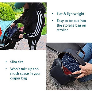 Diaper Changing Pad with Protecting Wraps, Portable Changing Pad for Moms & Dads, Baby Changing Pad as Baby Gifts for Shower, Travel, Newborn Boys, Dark Blue Stars - Light Blue Anchor