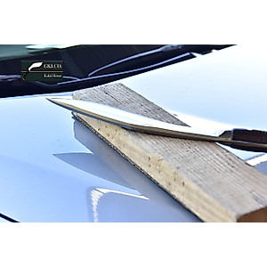 GK&CO. Kukri House Genuine Kukri/Khukuri Knife - 10" Blade Full Tang Panawal Angkhola Village Working Kukri Red Sheath - Handmade in Nepal.