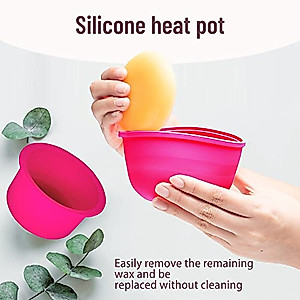 Waxfans Digital Wax Warmer for Hair Removal,Crystal Wax Pot, Waxing Kit for Women and Men ,Wax Kit with Wax Beads for Sensitive Skin,Waxing at Home for Full Body, Cera Para Depilar