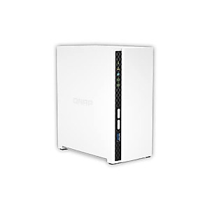 QNAP 2 Bay Home NAS with 4TB Storage Capacity, Preconfigured RAID 1 Seagate IronWolf Drives Bundle, with 1GbE Ports (TS-233-24S-US)