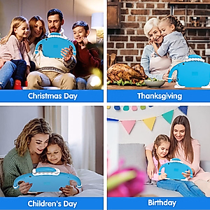 Okulaku ZIDS701 7-Inch Kids Tablet with 64GB Storage, Android 11.0, Dual Camera, Parental Controls, Netflix, Games, and Learning Apps - Blue