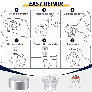 Ceoighe Vacuum Breaker Repair Kit Replacement for 630-7500, Compatible with Prier 400 and 500 Series Anti Siphon Wall Hydrants, Vacuum Breaker Service Parts Kit for Outdoor Faucet