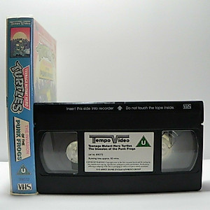 Teenage Mutant Hero Turtles: The Invasion Of The Punk Frogs - Animated - Pal VHS