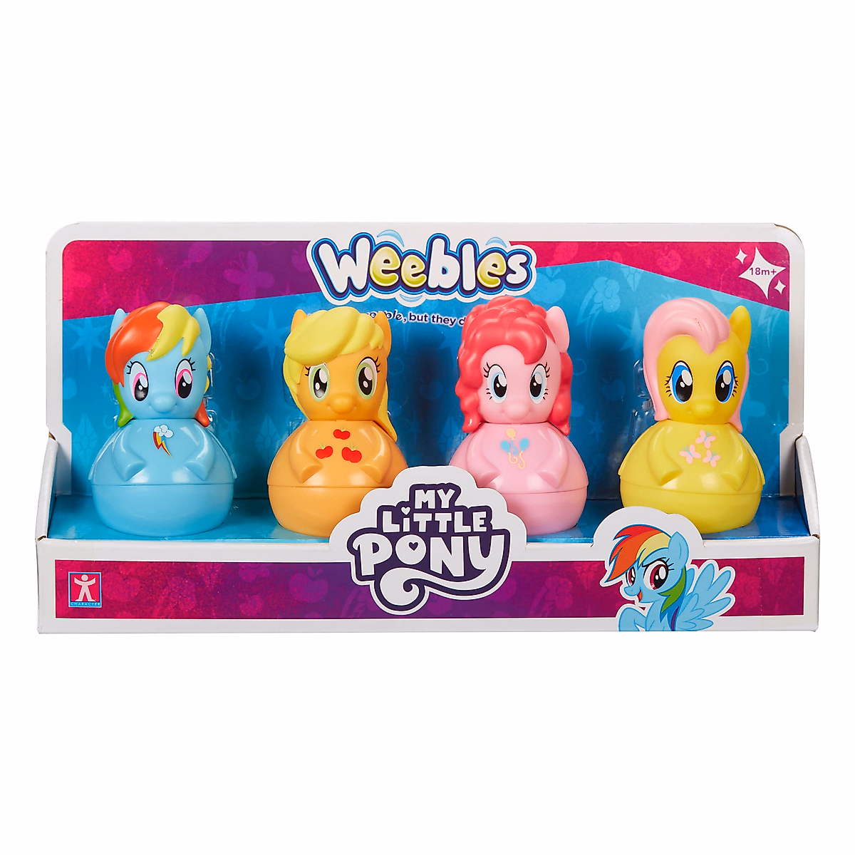 Character Options 07756 WEEBLES Four Pack, Wobble, Preschool Figures, My Little Pony Toys, Multi-Color