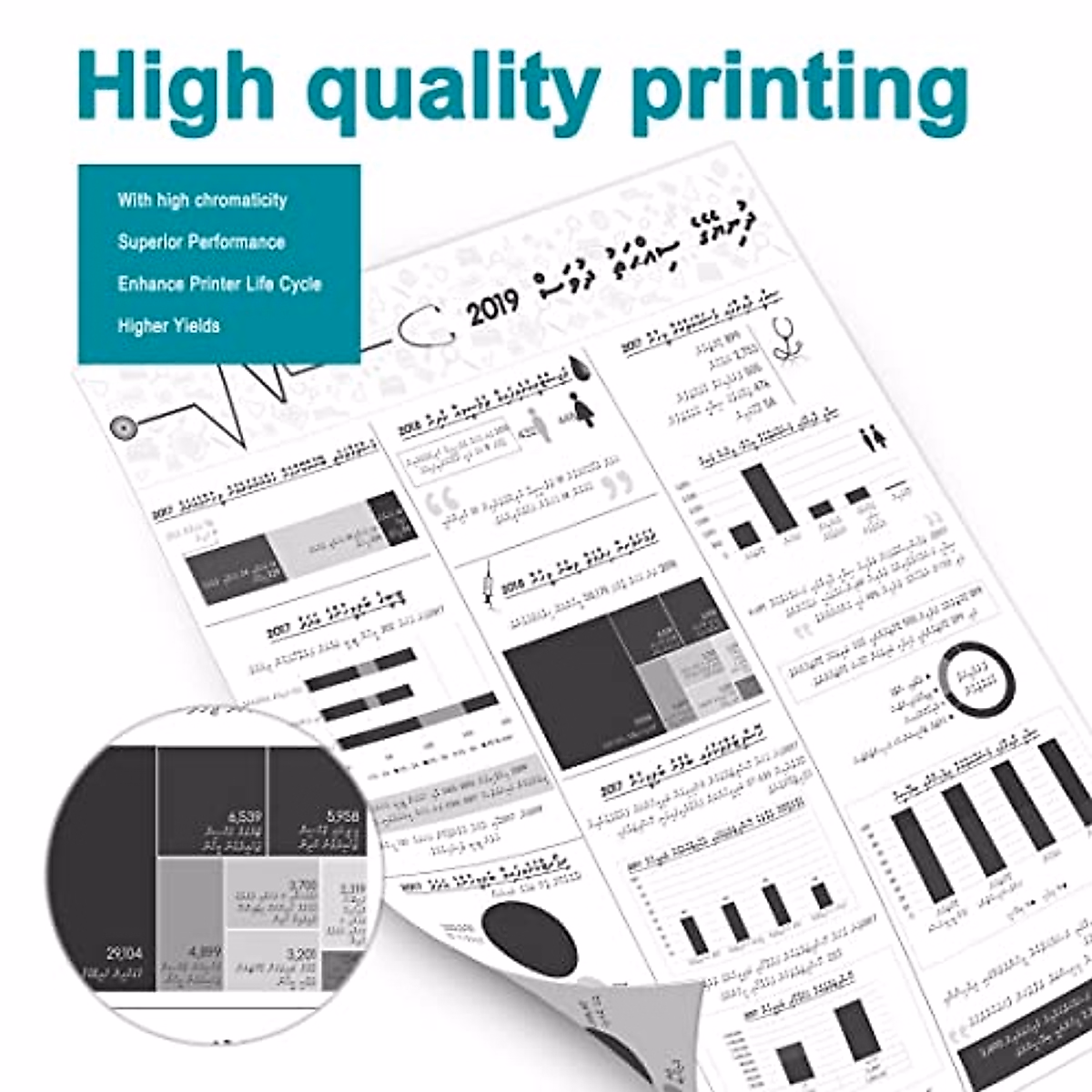 NUCALA 【1 Pack】 F158200 Toner Cartridge: Compatible F158200 Toner Cartridge Replacement for Canon F158200 Printer