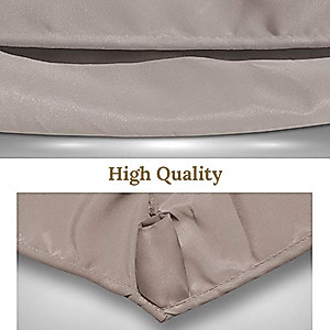 BenefitUsa Umbrella Cover Canopy 13ft 8 Rib Patio Replacement Top Outdoor-taupe
