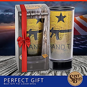 Come and Take it #2 by Spit Bud - The Ultimate Spittoon for Chew - Portable Dip & Snuff Cup with Lid, Pop Tab, Spill-Proof Funnel, Can Cutter & Holder - Fit in Cup Holders - Holds 8oz - Made in USA