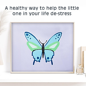 Pink Picasso Kits Paint by Number for Kids Ages 8-12 | DIY Beginner Kids Craft Kit Acrylic Paint Canvas Painting Art Kits & Wall Decor as Seen On Shark Tank | (Butterfly) 8x10-Paint Kit Set