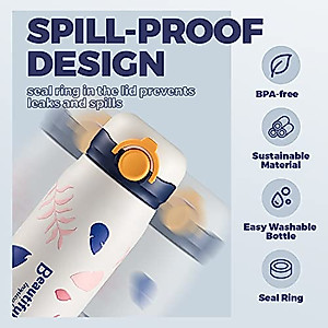 JASSY Stainless Steel Vacuum Insulated Water Bottle for Sports and Travel, BPA-Free,15OZ