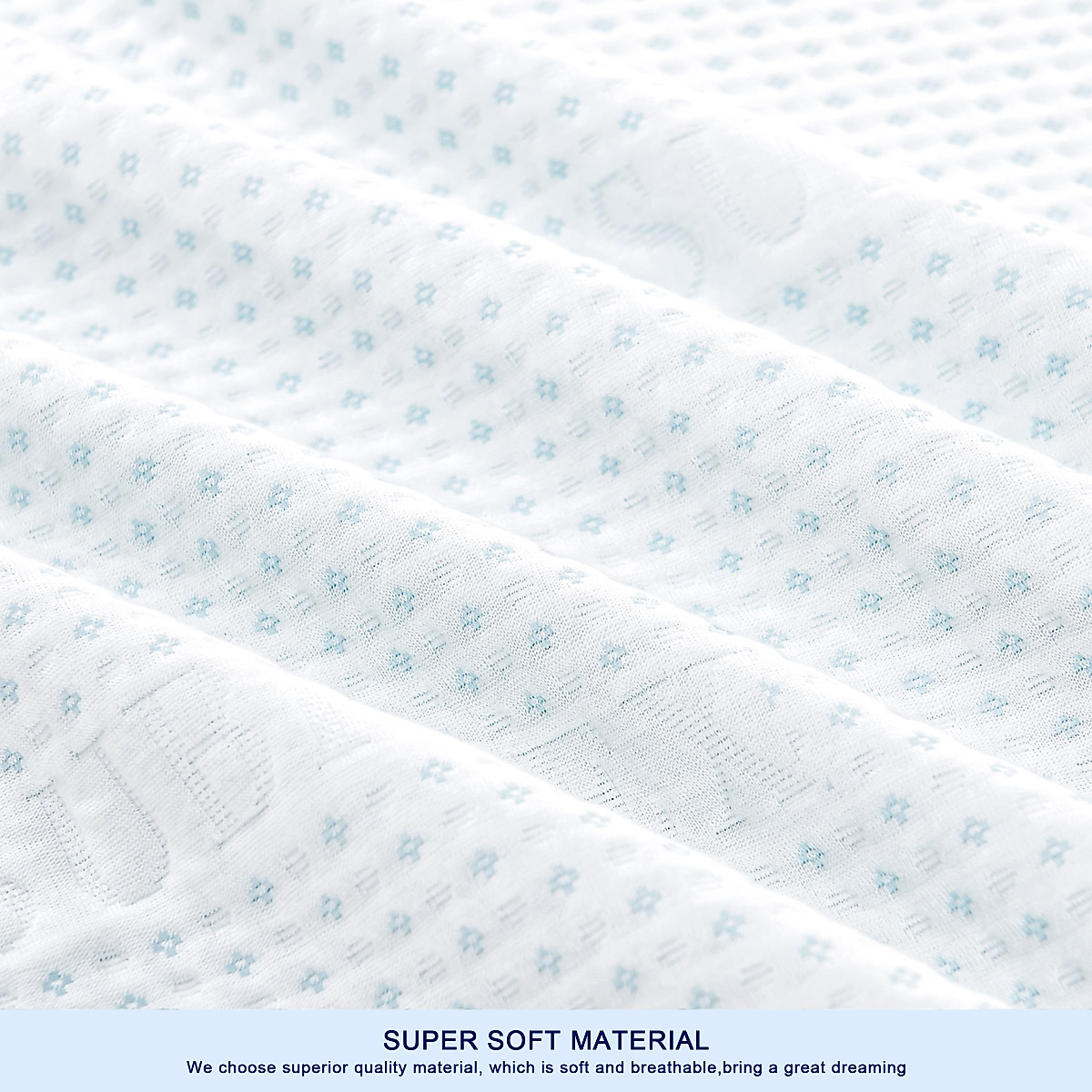 subrtex Mattress Topper Protector Cover Twin XL - Cover Only- 4-Inch Machine Washable Mattress Topper Encasement Rayon Made from Bamboo Removable Non-Slip Bedding