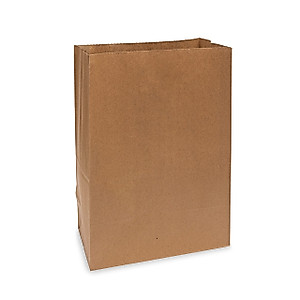 Prime Line Packaging Brown Paper Lunch Bags, Paper Sack for Grocery, Shopping, Delivery, Goodie, Take Out, Bakery, Bulk, 1/8 BBL, 10x6x14 100 Pack