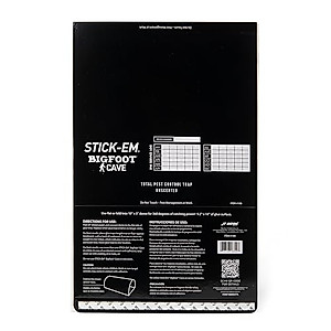 JT Eaton 188BULK Stick-Em Bigfoot Cave Glue Trap for Rodents, Snakes, and Other Pests, Bulk Pack (Case of 24)