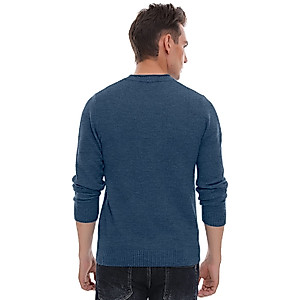 Sailwind Men's Crewneck Sweater Soft Casual Sweaters for Men Classic Pullover Sweaters
