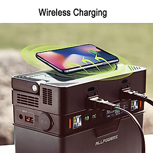ALLPOWERS 300W Portable Power Station with Solar Panel 100W, 288Wh Solar Generator with Portable Solar Panel included, Solar Power for Outdoor Camping Travel RV Laptop Phone