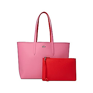 Lacoste Anna Large Reversible Shopping Bag Reseda Corrida One Size
