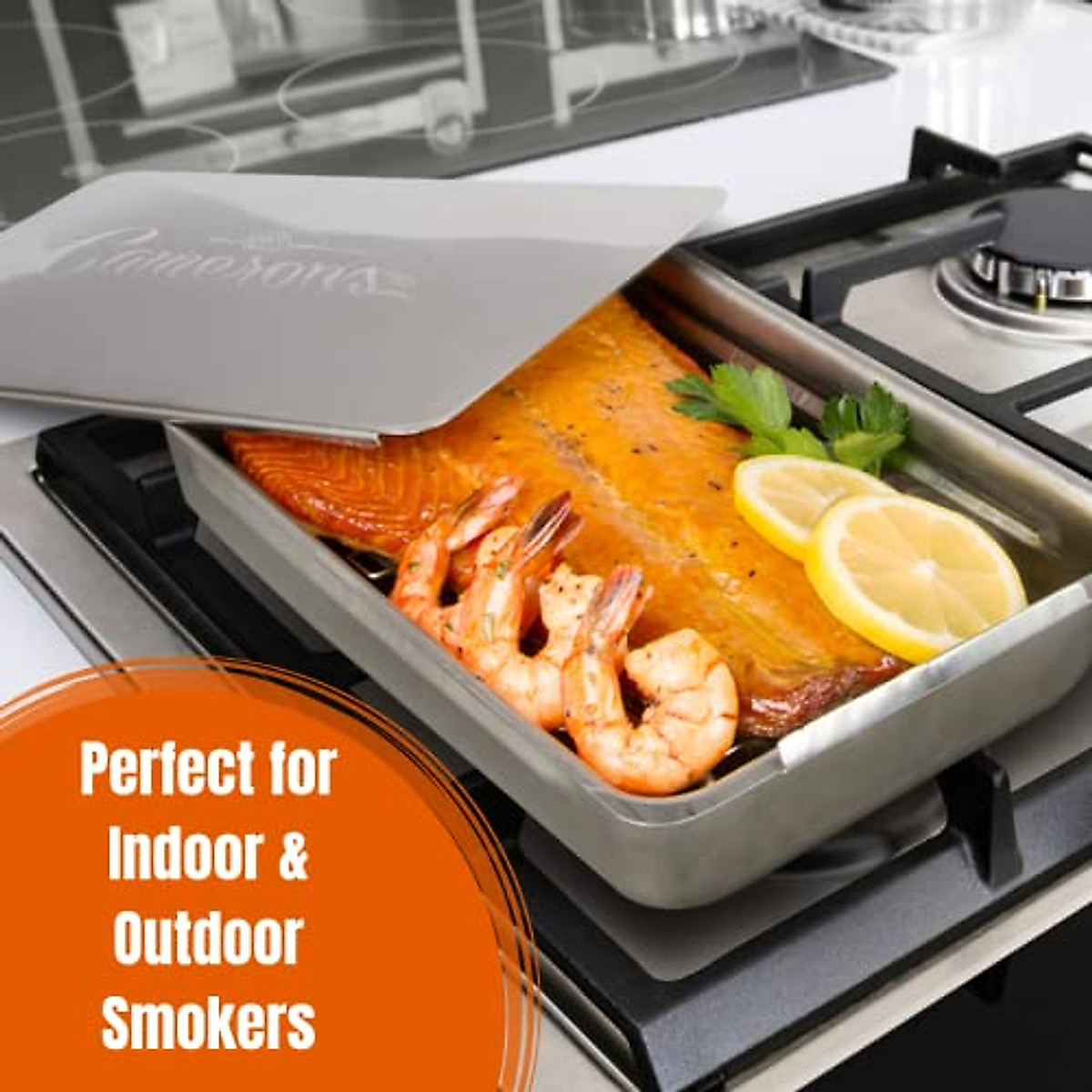 Camerons Products Smoking Chips (Hickory) - Kiln Dried, All Natural Extra Fine Wood Smoker Sawdust Shavings - 1 Pint Barbecue Chips (0.473176 L)