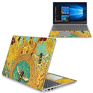 MightySkins Skin Compatible with Lenovo Ideapad 330S 15" (2018) - Bee Queen | Protective, Durable, and Unique Vinyl Decal wrap Cover | Easy to Apply, Remove, and Change Styles | Made in The USA