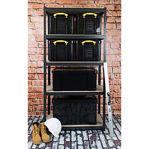 Really Useful 35L Recycled Plastic Storage Box Black 35Black R