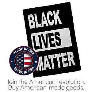 USA Made Black Lives Matter-Civil Rights Double-Sided Lawn Decoration Gift House Garden Yard Banner Revolution Movement Equality Social, Flag 13"x 18.5", Thick Fabric