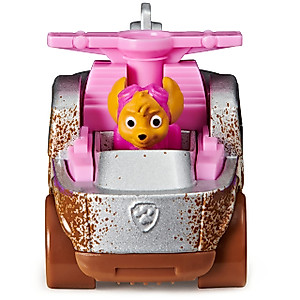 PAW Patrol 6060795 3 Pack True Metal Ride On Mud Cars with Skye, Chase and Marshall 1:55 Scale Kids Toy