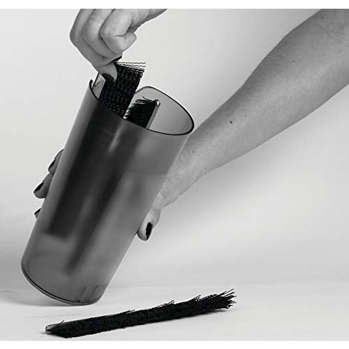 San Jamar KLC28C Kleen Spindle Mixer Sanitizing Cup, 4" Diameter x 7-3/4" Height