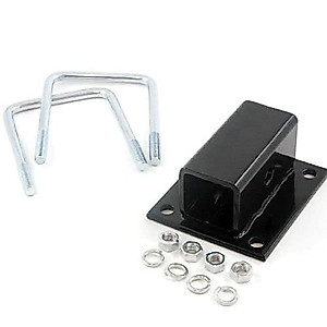 OxGord RV Hitch - 2" Receiver Adapter Fits 4-4.5" Bumper Beam - Trailer Accessories Best for Mounting Bike Racks & Cargo Carriers