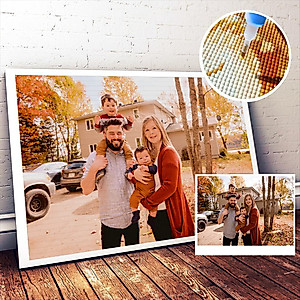 5D Custom Diamond Art Painting, DIY Personalized Diamond Art Photo Custom Your Own Picture, Painting by Diamond Pictures Kits, Paint by Numbers for Adults