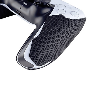 eXtremeRate PlayVital Anti-Skid Sweat-Absorbent Controller Grip for ps5, Professional Textured Soft Rubber Pads Handle Grips for ps5 Controller with Shoulder Button Trigger Stickers - Mecha Edition