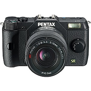 Pentax Q7 02 zoom kit black Mirrorless Digital Camera 12.4MP Mirrorless Digital Camera with 3-Inch LCD and5-15mm (Black) (Discontinued by Manufacturer)