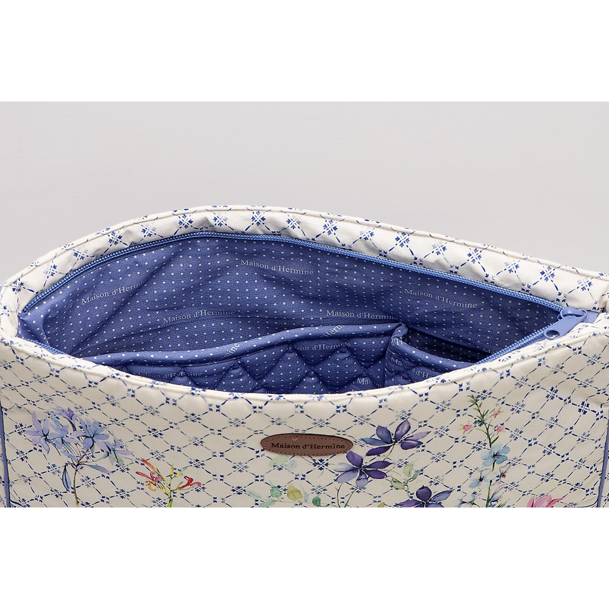 Maison d' Hermine Hand Bag Cotton Adjustable Shoulder Strap Cross Body Tote purse with Zippered & Slip Pockets for Gifts, Women Office Travel Shopping, Faience