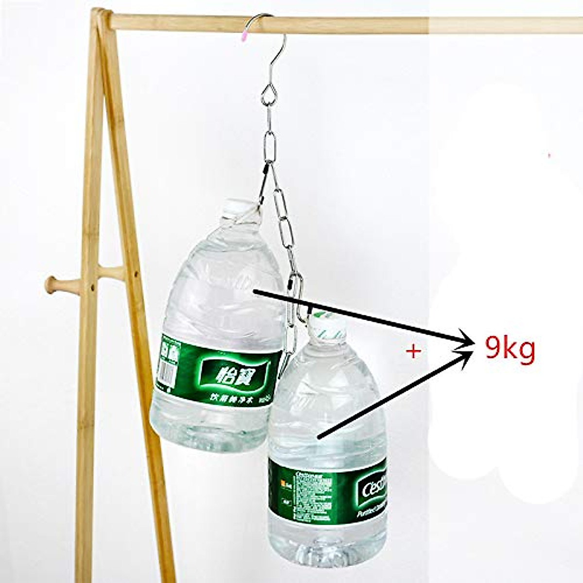 Falytemow Stainless Steel Space Saving Hanger Chains Magic Hangers Closet Space Saver Hanger Organizer Cascading Hangers Gain 80% More Space Set of 10