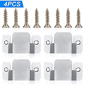 SONGTIY 4PCS Sectional Couch Connectors Furniture Connector, Premium Metal Sofa Interlocking Sofa Connector Bracket with Screws, Suitable for Loveseat