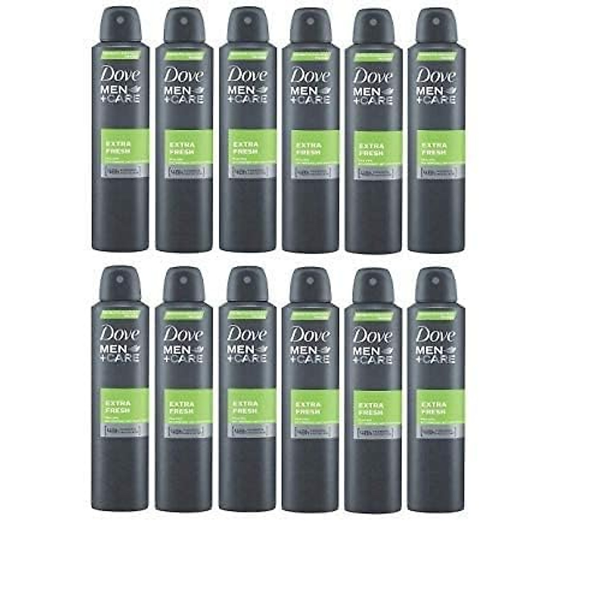 DOVE MEN + CARE Extra Fresh Antiperspirant Deodorant 48h Spray 150 ml / 5 fl oz, 61.2 Fl Oz (Pack of 12)