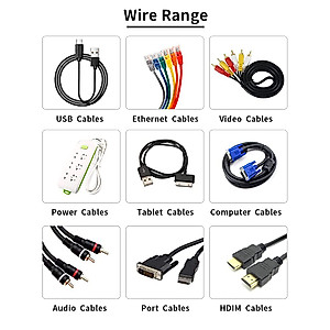 1"x3" 200Labels,YiHERO Cable Label No Ink Required,Thermal Label Paper,Waterproof Tear Resistant Compatible with Label Printer YiHERO YP1/YP10, Phomemo M110/M120,(25×38+40mm),2Roll ,Black on Yellow…