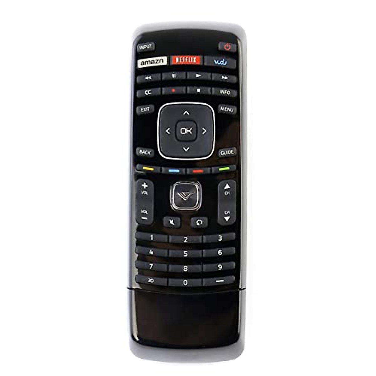 XRT301 Qwerty Keyboard Replace Remote Control fit for VIZIO 3D Smart TV M3D550SL M3D470KD M320SR XRT301 E3D320VX E3D420VX E3D470VX E472VLE E552VLE XVT554SV M3D460SR XVT323SV XVT373SV M3D421SR M3D550SR