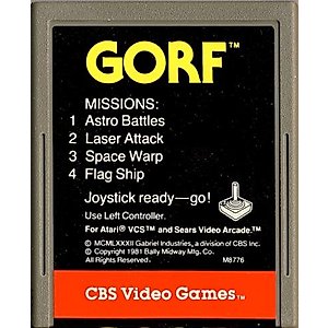 Atari Video Computer System Cartridge - Gorf