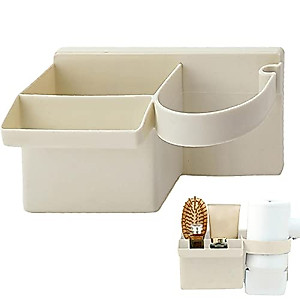 yuxun Blow Dryer Holder Wall Mount - 3 in 1 Wall Mounted Hair Tool Organizer | Hair Dryer Holder, Bathroom Organizer for Hair Dryer, Flat Irons, Curling Wands, Hair Straighteners