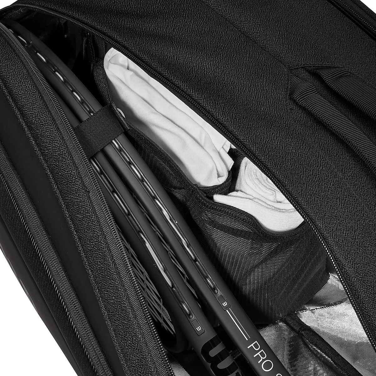 WILSON 12 Pack, Black, Holds up to 12 Rackets
