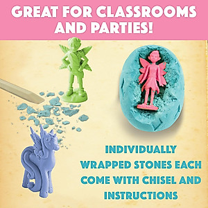 MindWare Dig It Up! Discoveries Fairies Dig Kit – 12 Surprise Eggs and 12 Fairies Toys for Girls & Boys - Great for Birthday Party Kids Activities - Ages 4 and Up