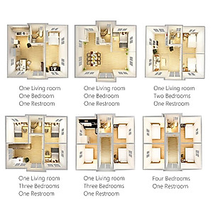 Modern Prefab Luxury Home: 30ft Expandable Container with 3 Bedrooms
