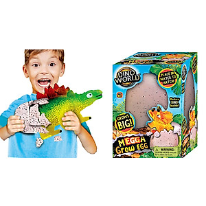 JA-RU Giant Dinosaur Egg Growing Toys (1 Eggs Assorted) Magic Surprise Hatching& Grow in Water Animals for Kids, Boys & Girls. Bulk Jurassic Party Favors Easter Basket Fillers. 1747-1s