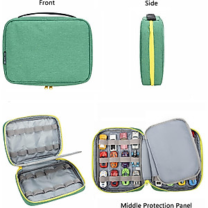 KISLANE 24 Toy Cars Storage for Toy Cars, Storage Case Compatible with 24 Toy Cars, Matchbox Cars, Mini Toys, Toy Cars Storage for Kids, Bag Only (Green)