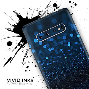 DesignSkinz 50 Shades of Unflocused Blue - Protective Vinyl Decal Wrap Skin Cover Compatible with The Samsung Galaxy S20 (Full-Body, Screen Trim & Back Glass Skin)