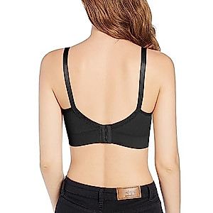 haakaa Pumping Bra Hands Free Maternity Bras for Breastfeeding Adjustable & No Underwire Breast Pump Bra and Nursing Bras with Extra Bra Extenders & Clips Breastfeeding Essentials (Black, X-Large)