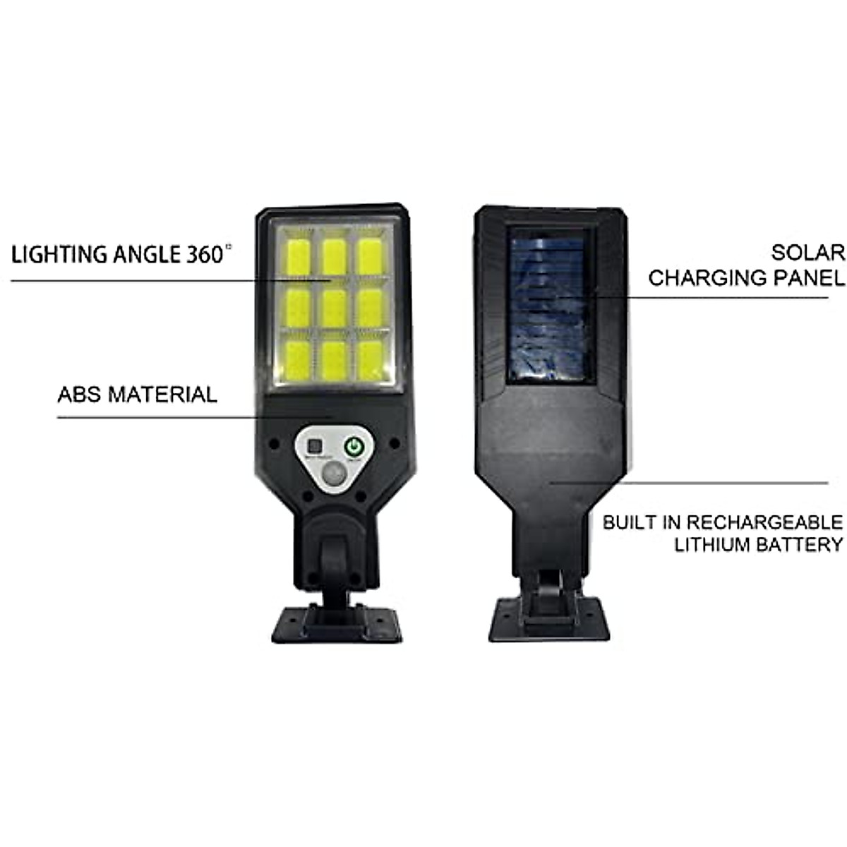 Solar Street Light Motion Sensor - IP65 Waterproof Outdoor Solar Powered Street Lights, Dusk to Dawning with Remote Control, LED Floods Light for Parking Lot, Drive-Way