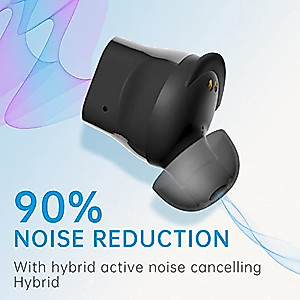 GIEC New Ture Wireless Earbuds Noise Cancelling Headphones Bluetooth 5.3 Light Small Earbud IPX5 Waterproof 48Hrs Playtime Big Bass Bluetooth Ear Buds with Mic and Charging Case for iPhone/Android