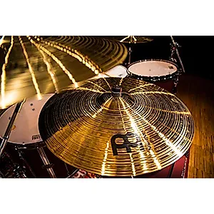 Meinl Cymbals HCS 22” Ride Cymbal for Drum Set — Made in Germany — Traditional Medium Brass, 2-Year Warranty (HCS22R)