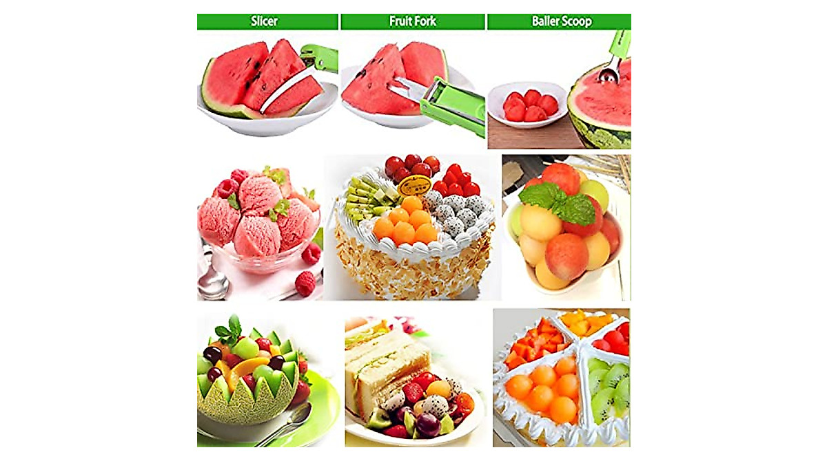 JAYVAR Watermelon Slicer Set - Perfect for Easy Fruit Prep
